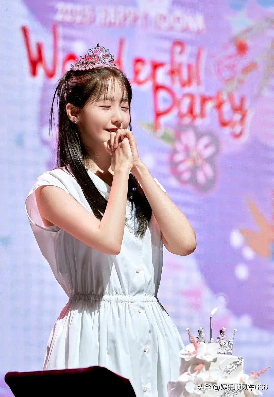 Lin Yuner's birthday will wear a crown and become a princess, dance and ...