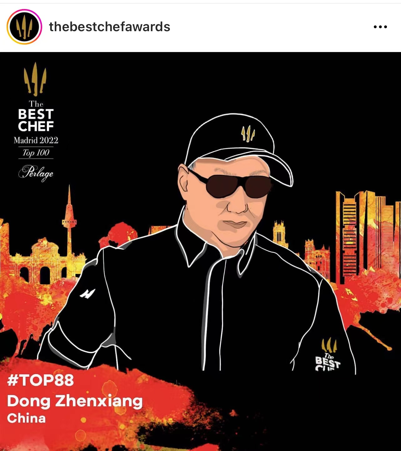 The only chef in mainland China on the list, congratulations to Da Dong ...
