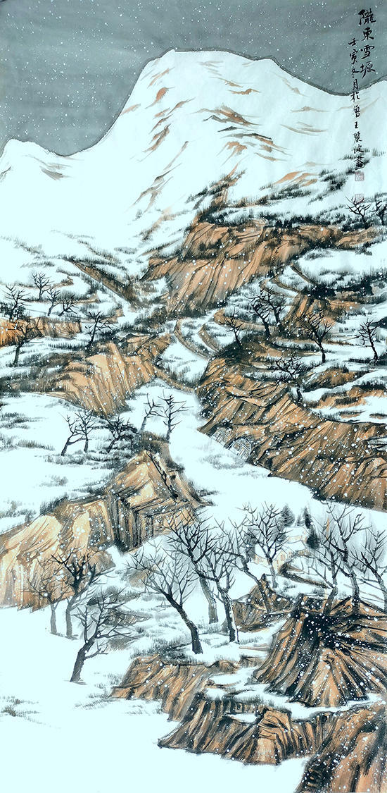 Painter Wang Libo——The composition of the works is novel, and the brush ...