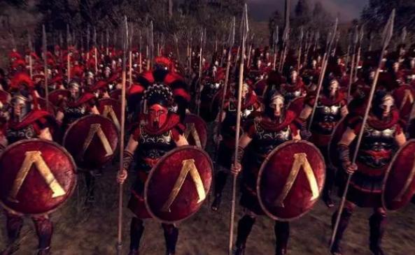 The brave and invincible Spartan phalanx, the invincible weapon of the ...