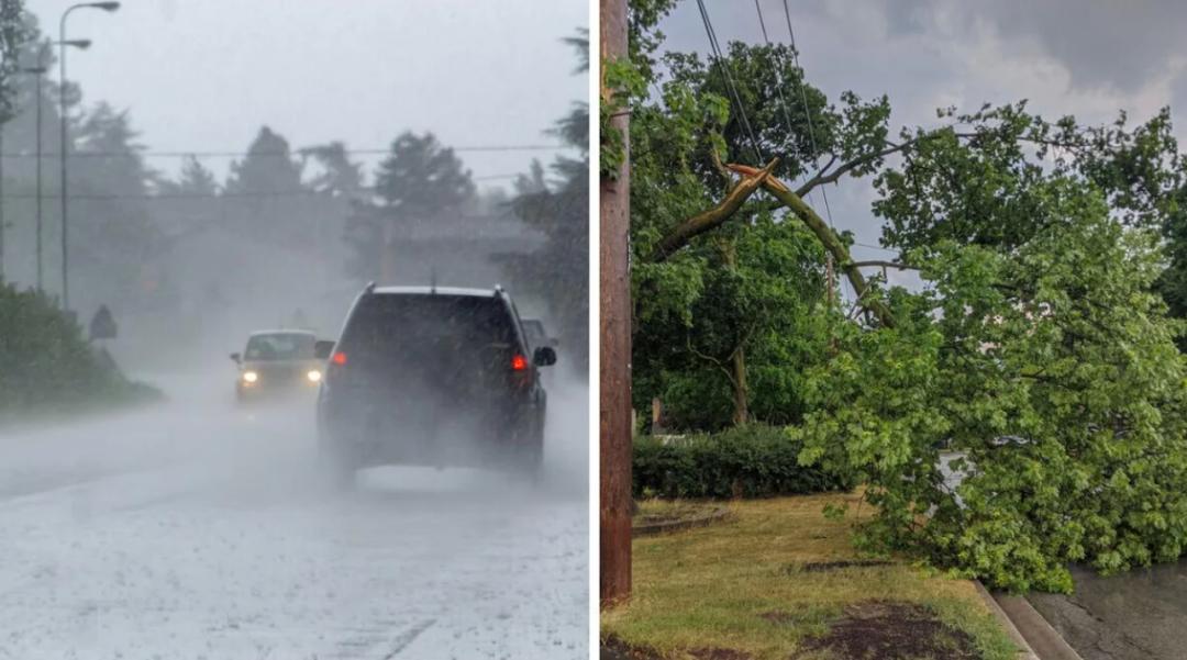 90km/h wind and 100mm rainstorm hit Vancouver!-62 degrees hell extreme ...