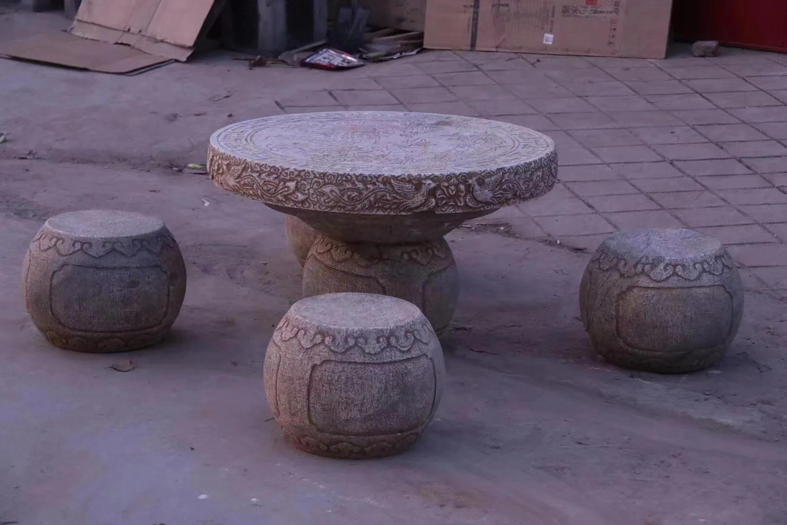 [Magnificent, Elegant and Luxurious] Qing Dynasty Courtyard Stone Table ...