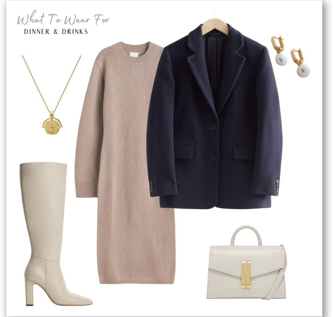 10 ways to wear navy blue, with an intellectual and high-end color ...