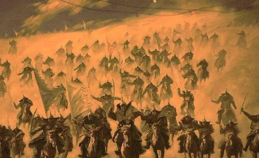 The Battle of the Eight Banners of the Later Golden Banners Attacking ...