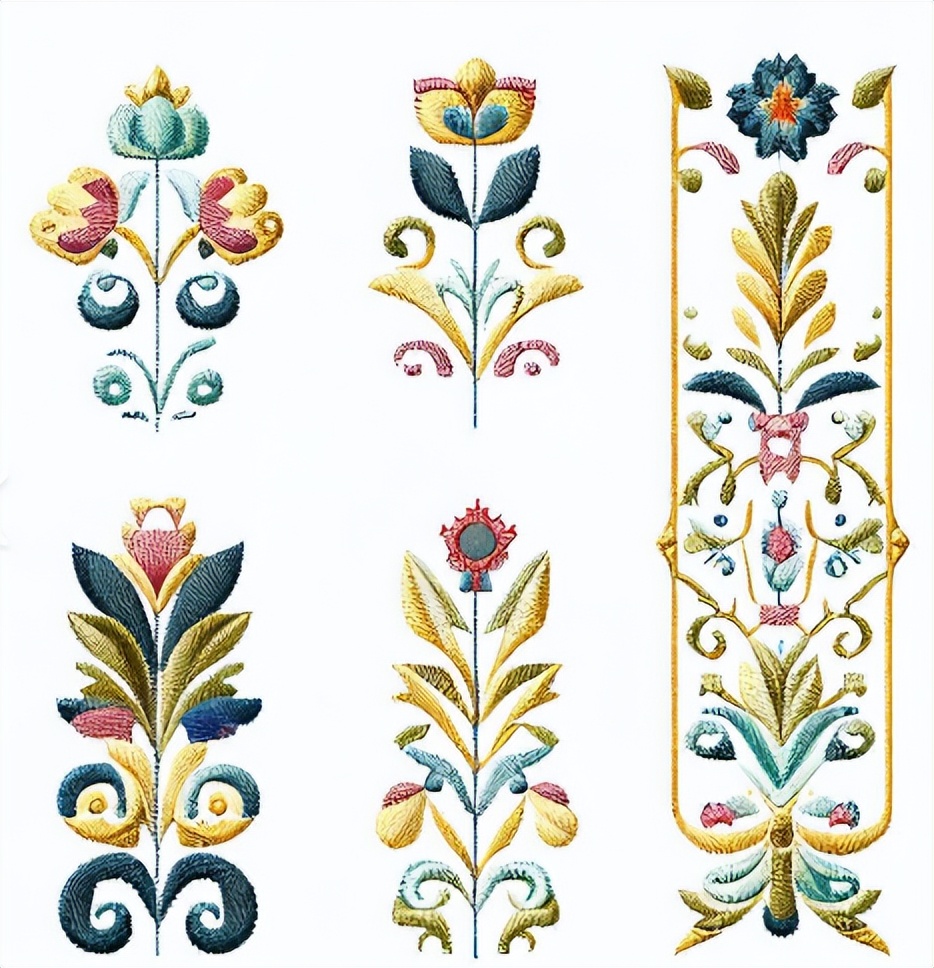 Retro elements, ancient embroidery, the essence of Olshtia's retro ...