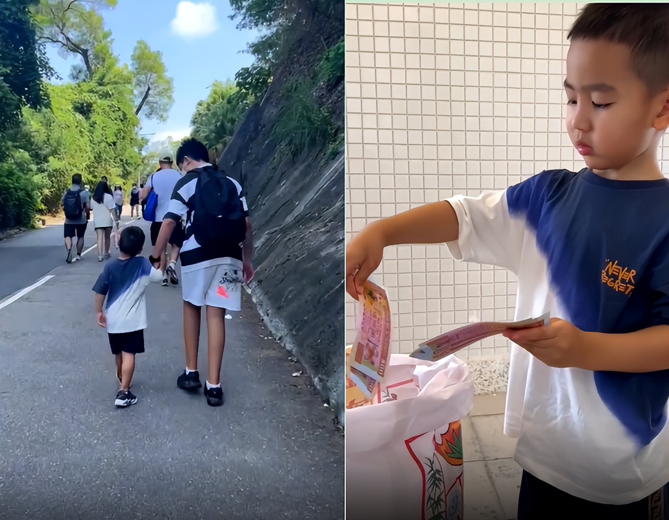 Lin Qianyu and her family pay tribute to grandpa!Wearing umbilical yoga ...