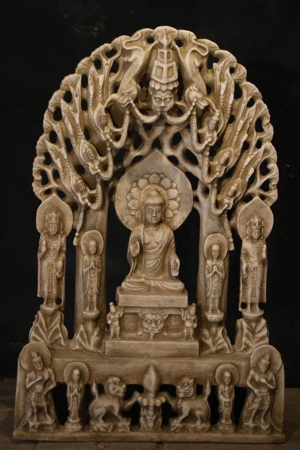 White marble Buddha niche - iNEWS