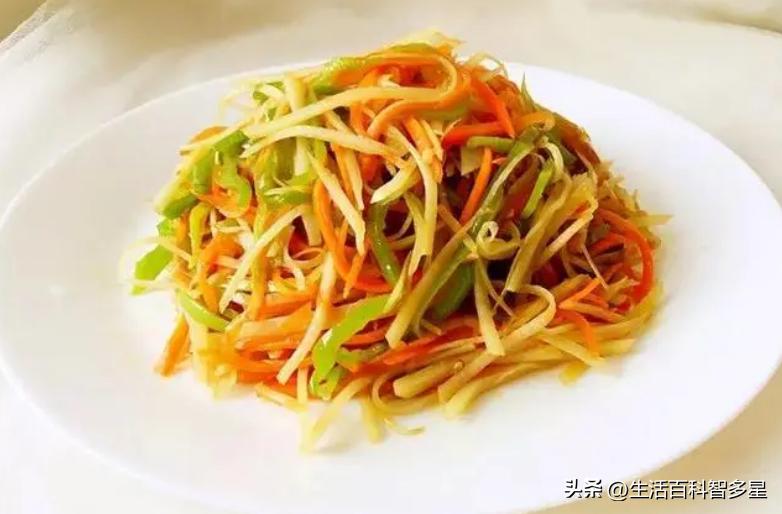 Delicious home-cooked vegetable fried three shreds, how to make it more ...