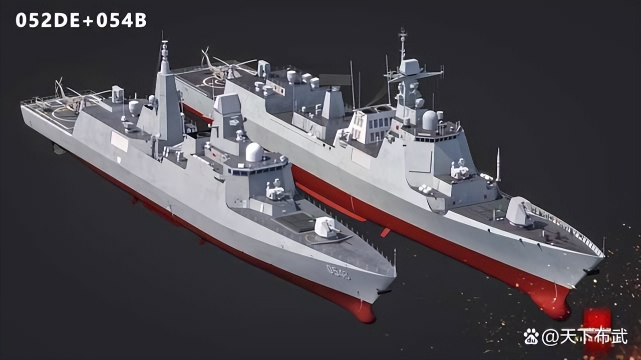 The first 054B frigate is launched, and its firepower is comparable to that of a destroyer. Want ...
