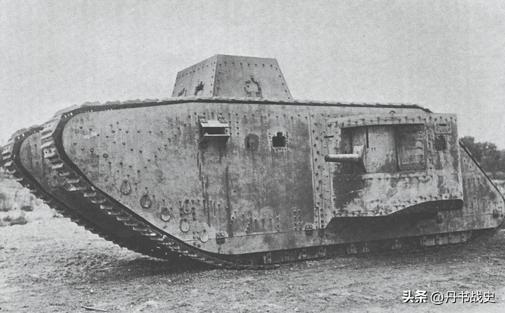 The German A7V-U tank of World War I imitated the British design, but ...