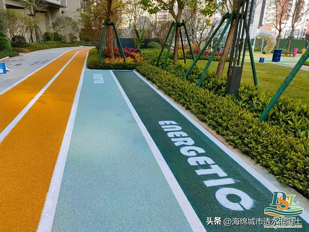 Water-based [colored asphalt] pavement color change, construction ...