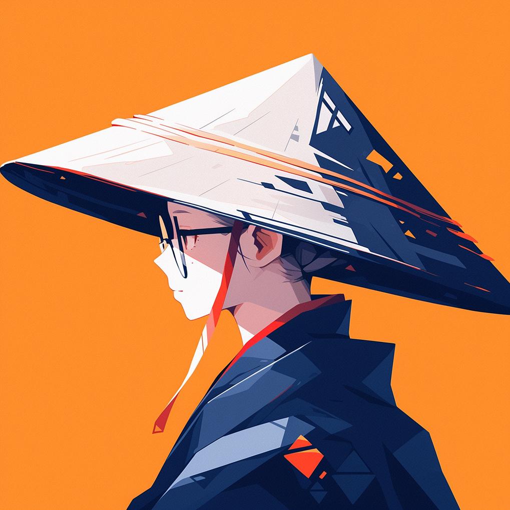 [Original design]Avatar work, Chinese bamboo hat - iMedia