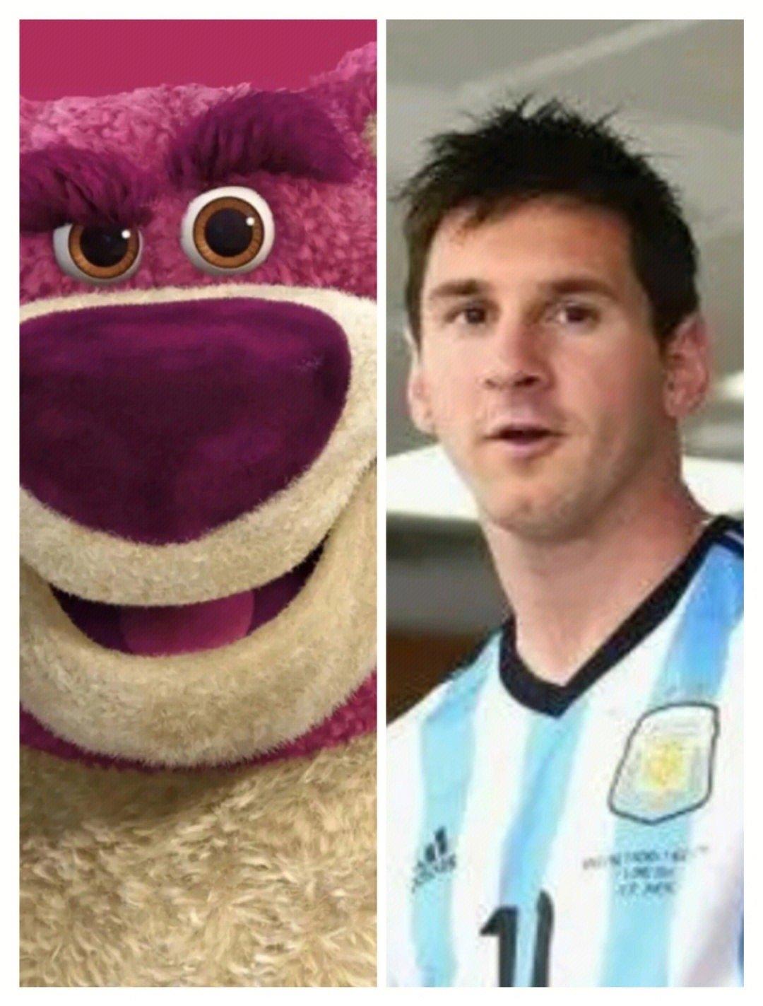 How many cartoon characters Messi "bumped into the face" - iMedia