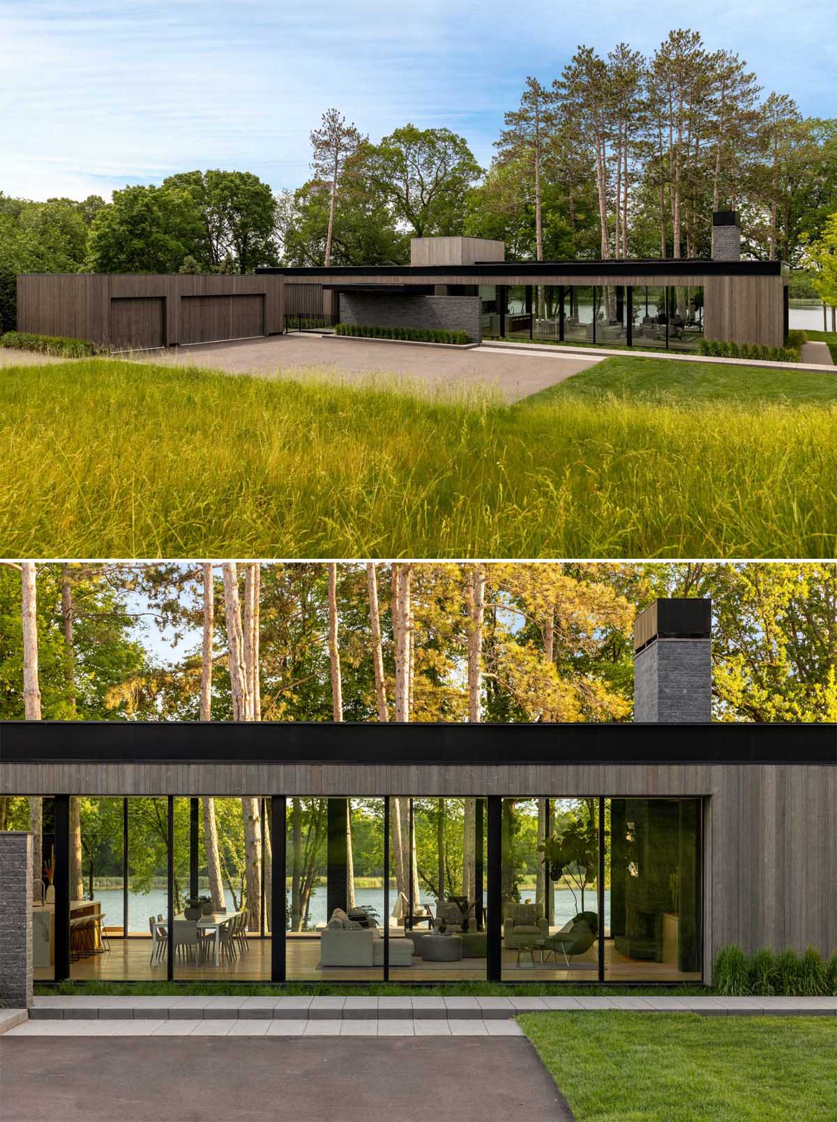 a deep overhanging roof covers this lakeside cottage - iNEWS