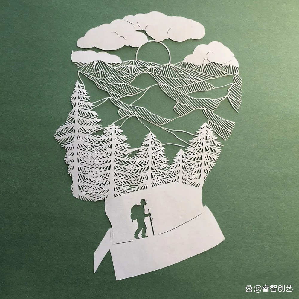 Japanese paper-cut artist Kanako Abe skillfully cut out works of nature ...
