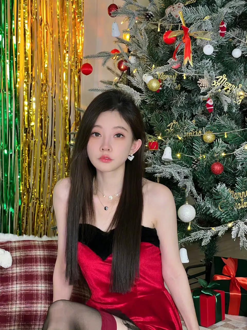 [Beauty mobile wallpaper] Feng Timo's Christmas photo - iNEWS