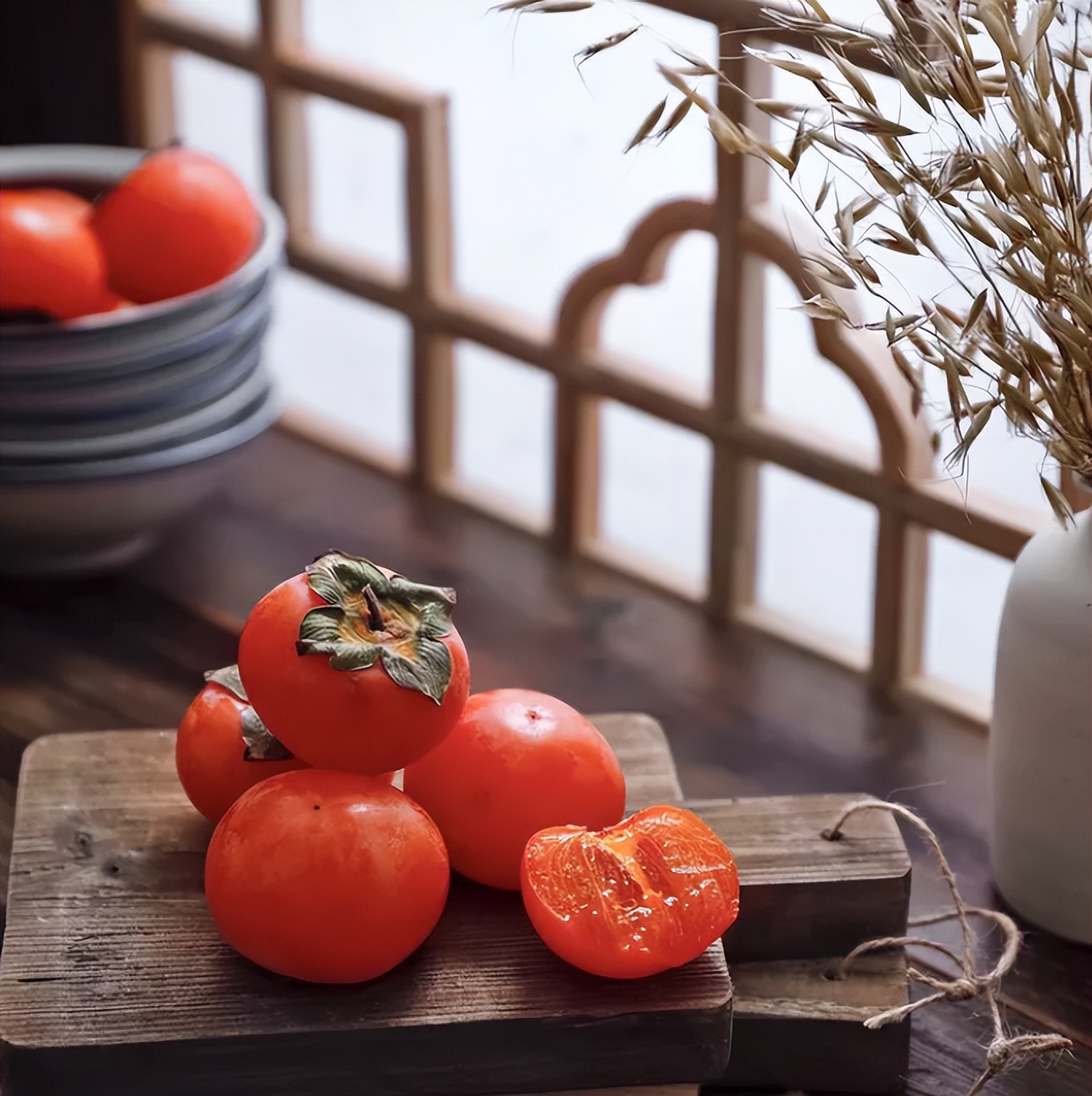 The persimmons are already red in the deep autumn. Twenty ancient poems ...