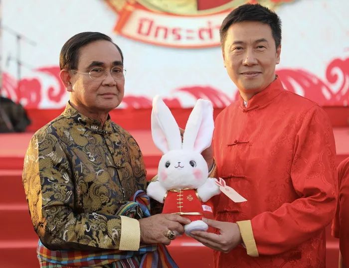 Thai Prime Minister Prayut holds the 2023 "Happy Chinese New Year ...