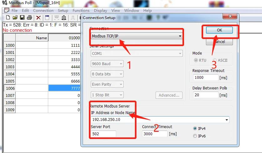 OMRON CP2E-N modbus tcp server communication - iNEWS