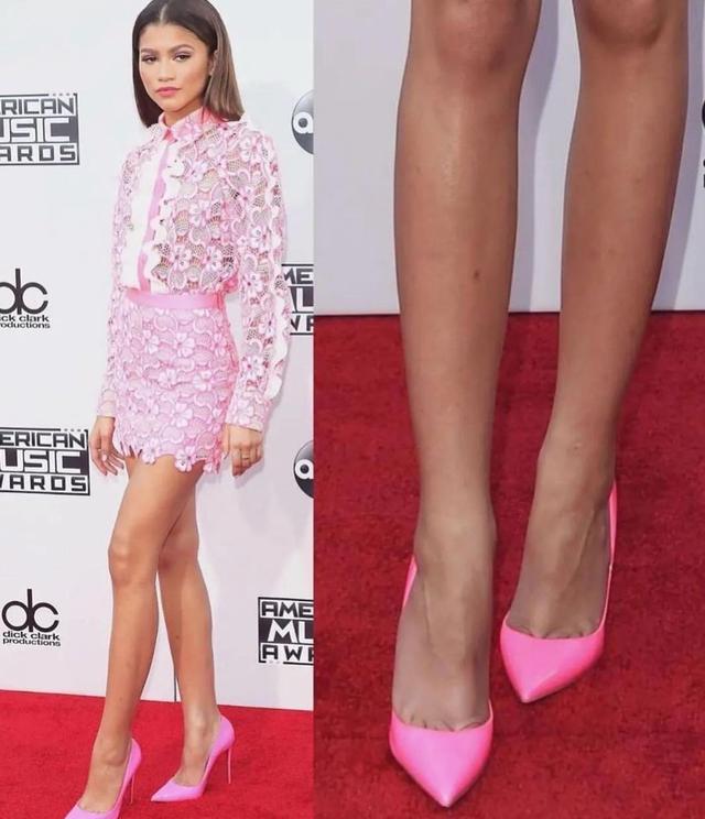 Zendaya is very elegant in high heels, 178cm tall is comparable to a ...