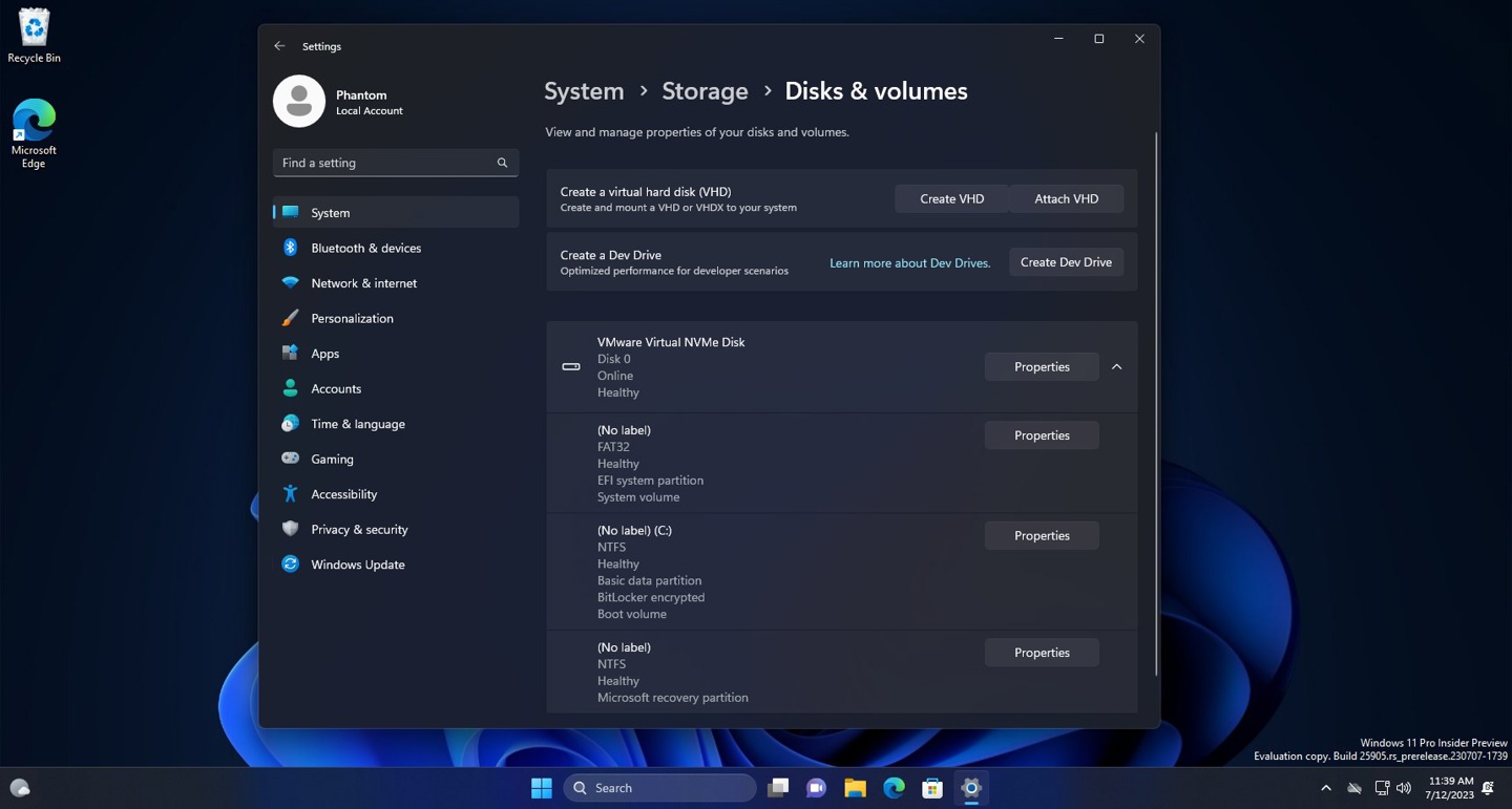 Windows 11 Academy: How to enable Dev Drive in Windows 11 25905 preview ...