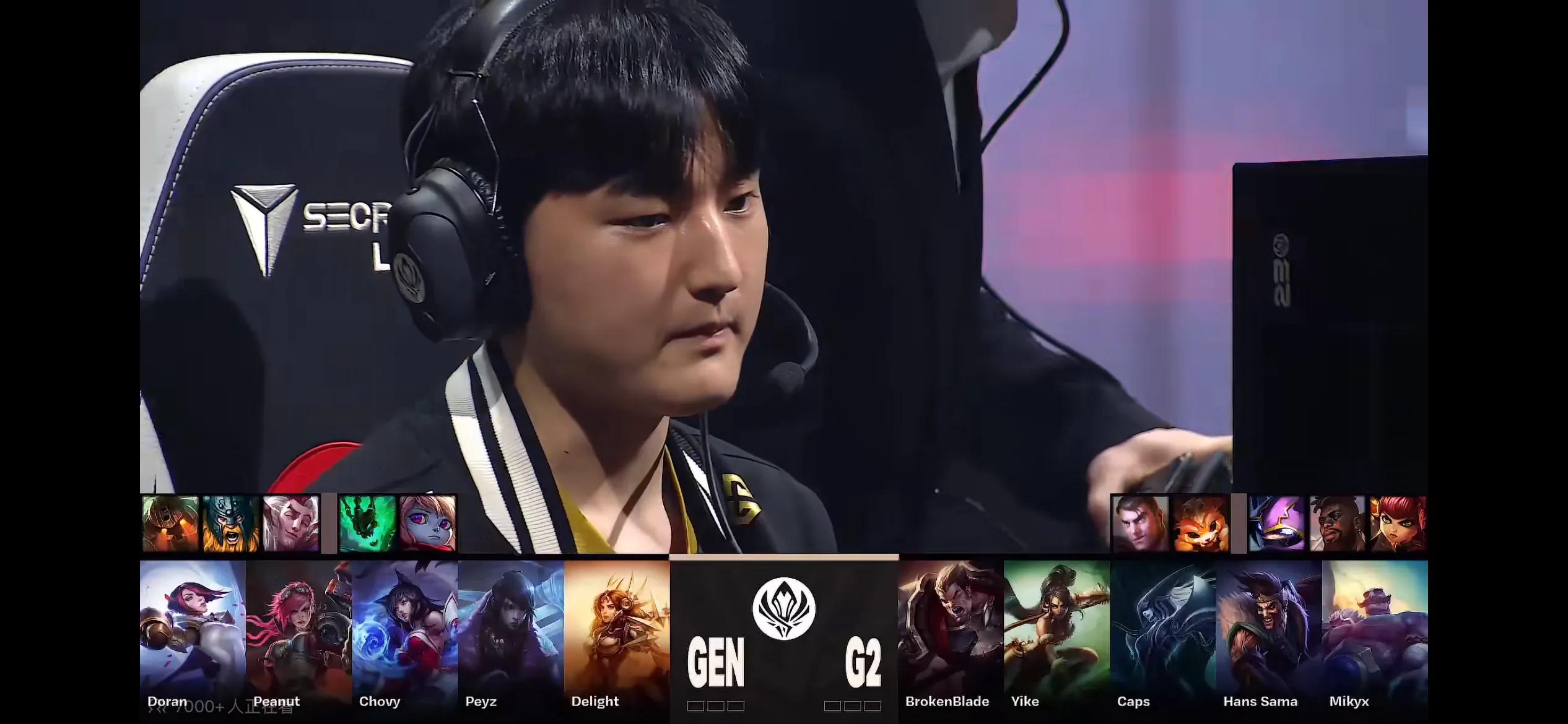 2023MSI, GEN3:1G2, the European French king caps played at a catastrophic level, G2 fell into ...