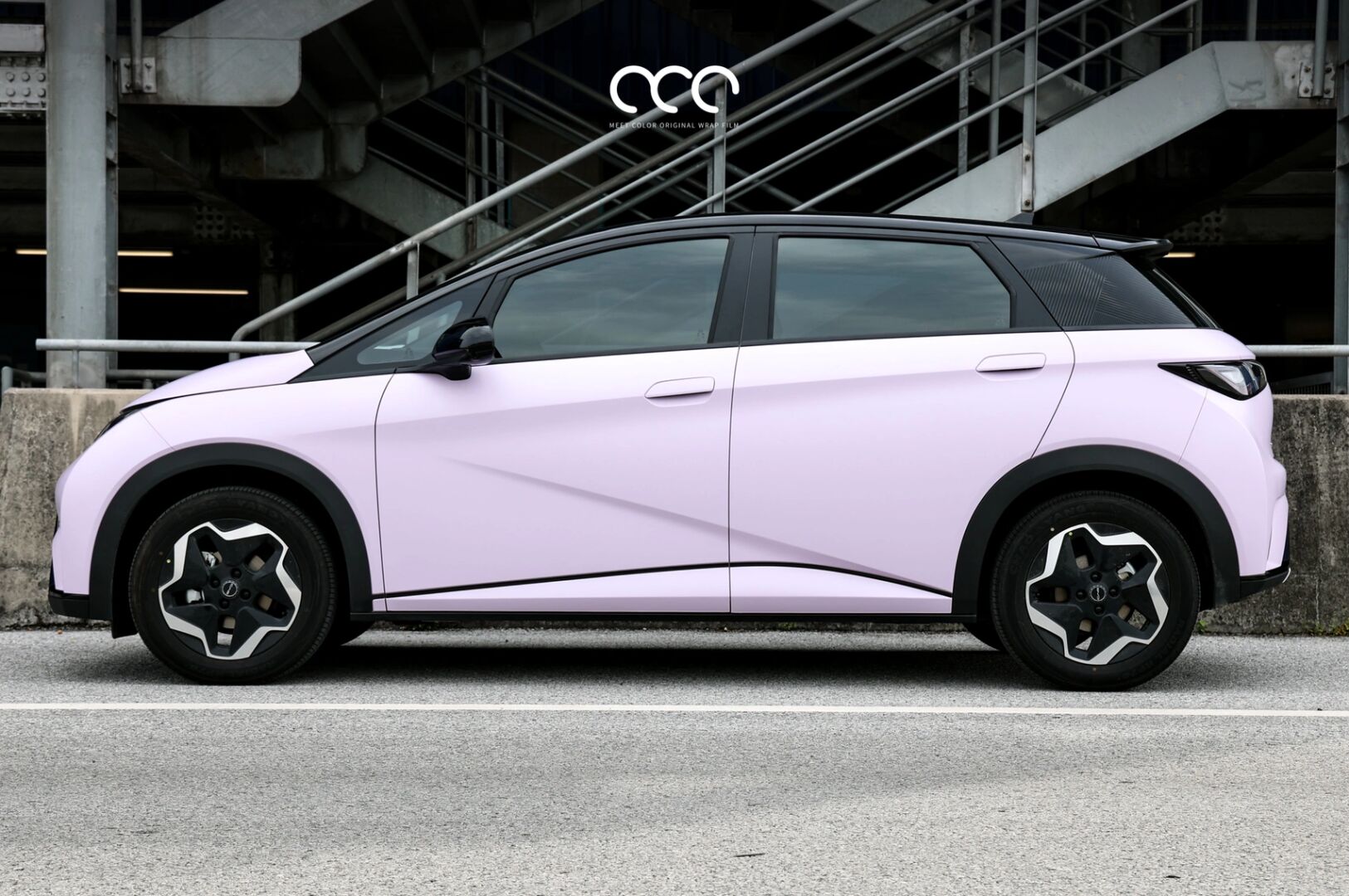 BYD Dolphin diffuse color change film is light taro purple, sweet ...