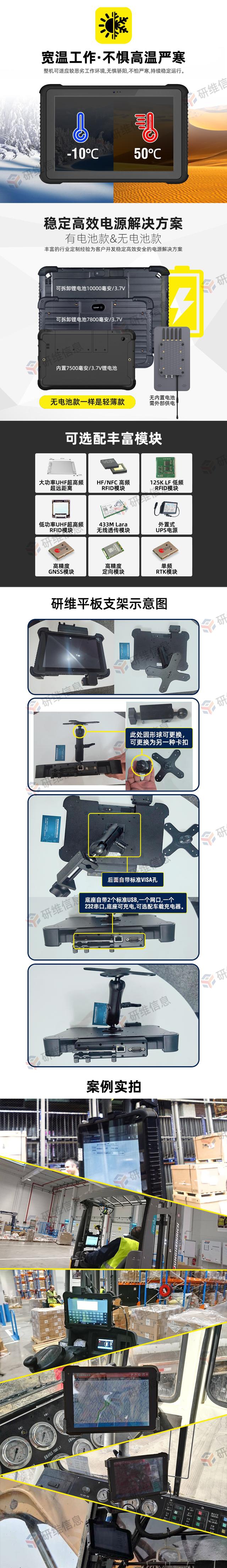 Forklift Vehicle Terminal Tablet PC with CAN Interface - iNEWS