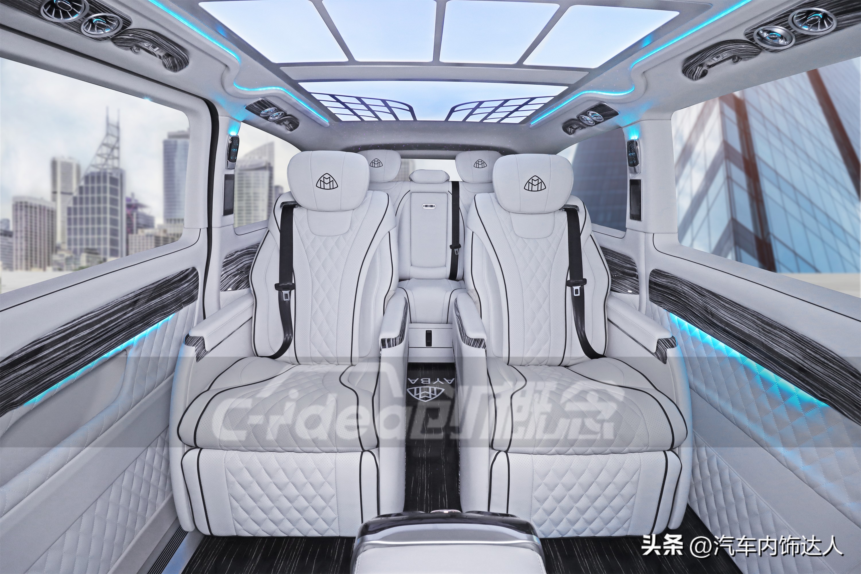 Mercedes-Benz Vito refits luxury airline seats, and the rear row is ...