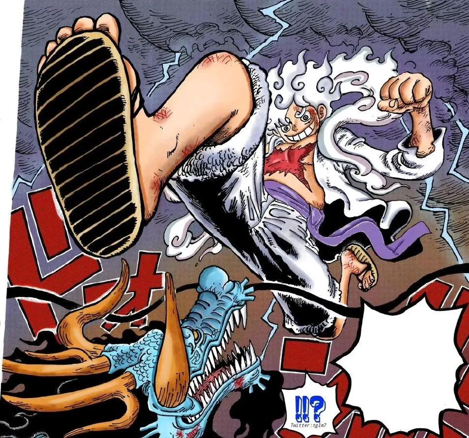 One Piece Chapter 1046 Intelligence: Luffy used thunder to attack Kaido ...