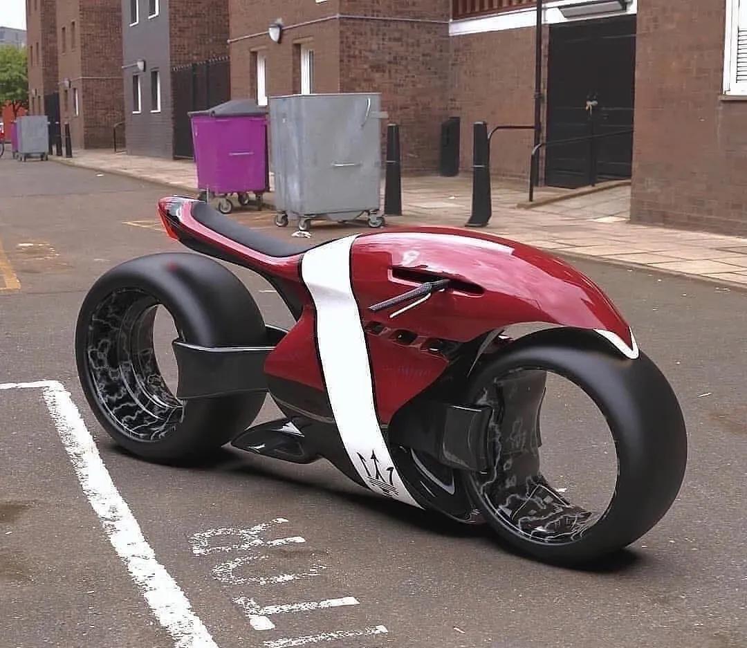 Maserati's concept motorcycle, the alien is the sense of sight, what ...
