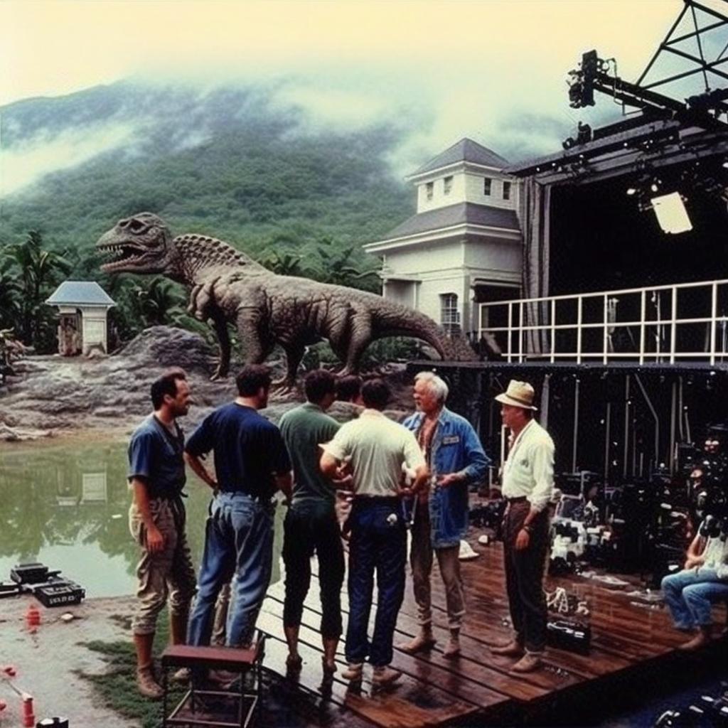 Behind-the-scenes photos of old American film shootings in the 1980s ...