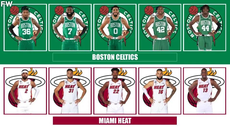 The US media compares the Celtics and Heat starting, the bench and the ...