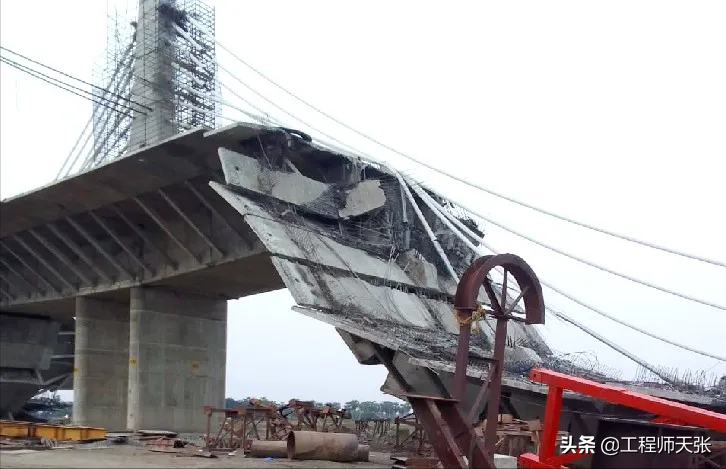 Bridge collapses again in India!The bridge under construction across ...