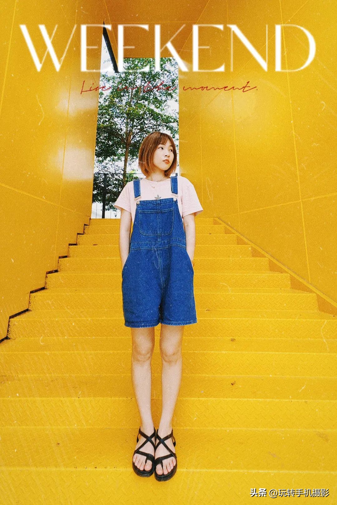 When you encounter stairs, shoot like this!Cinematic magazine portrait ...