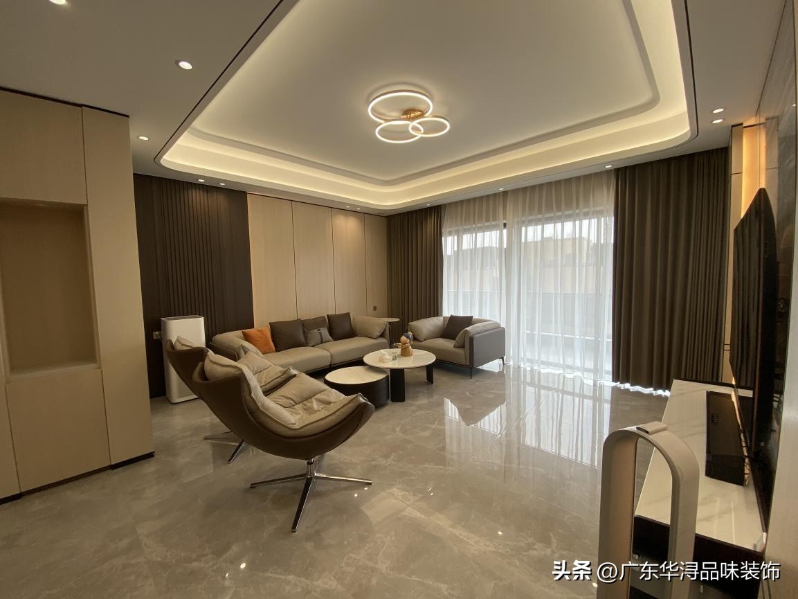 280 square meters of modern light luxury style, opposite ventilation ...