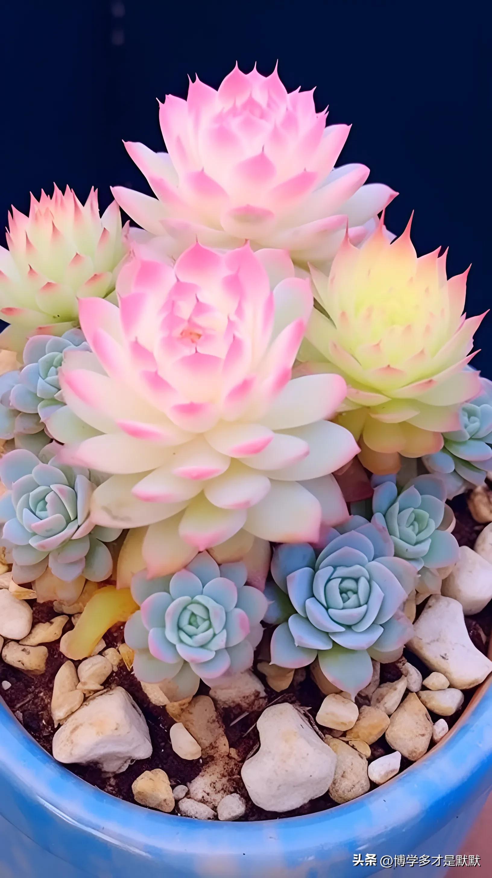 Potted succulent lotus fairy: mysterious beauty in elegant bloom - iNEWS