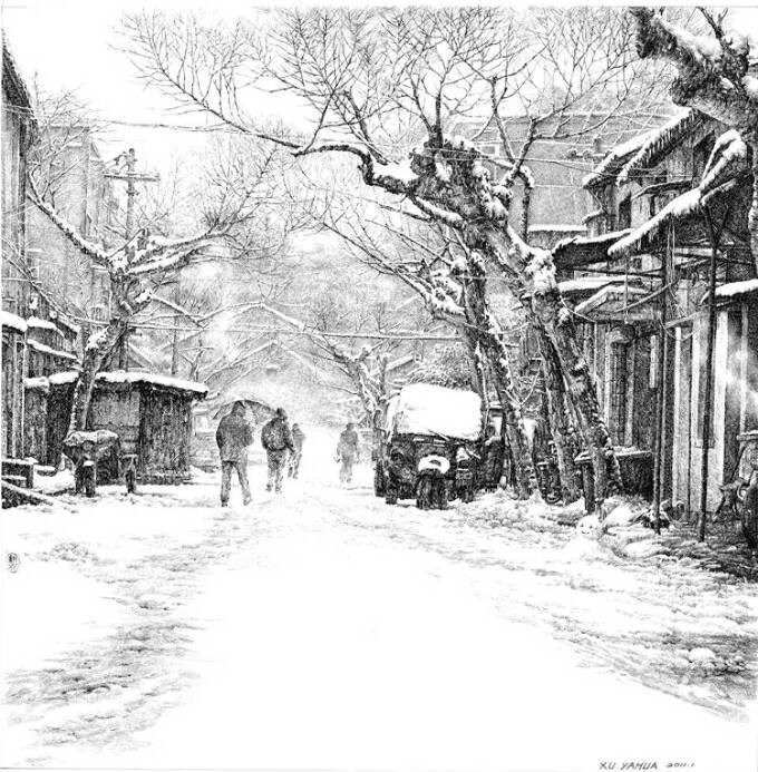 Chinese Art Sketch Sketch (19) Appreciation of Xu Yahua's Pen Sketch ...