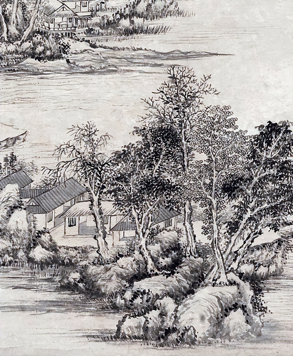 A well-established landscape painting, Fang Shishu painted "Autumn ...