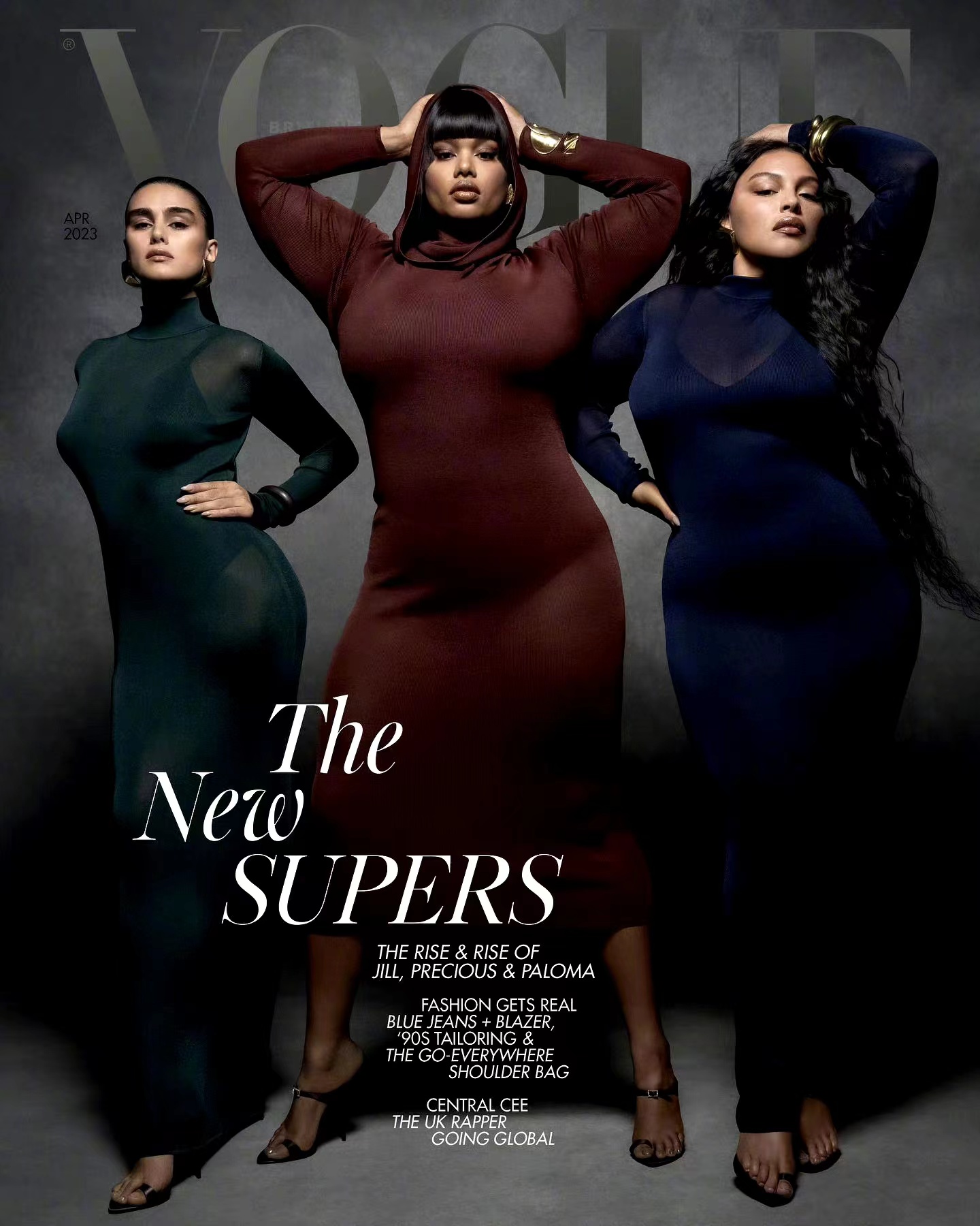 Three plus-size supermodels of the century fit together to shoot a ...