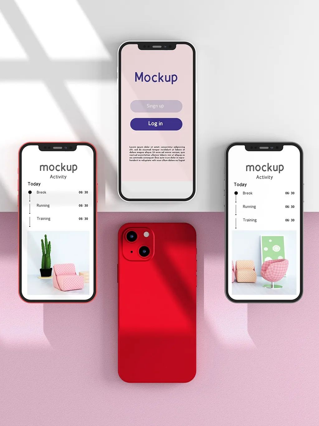[Issue 853] UI Portfolio Typesetting Small Fresh Mobile Phone Prototype ...
