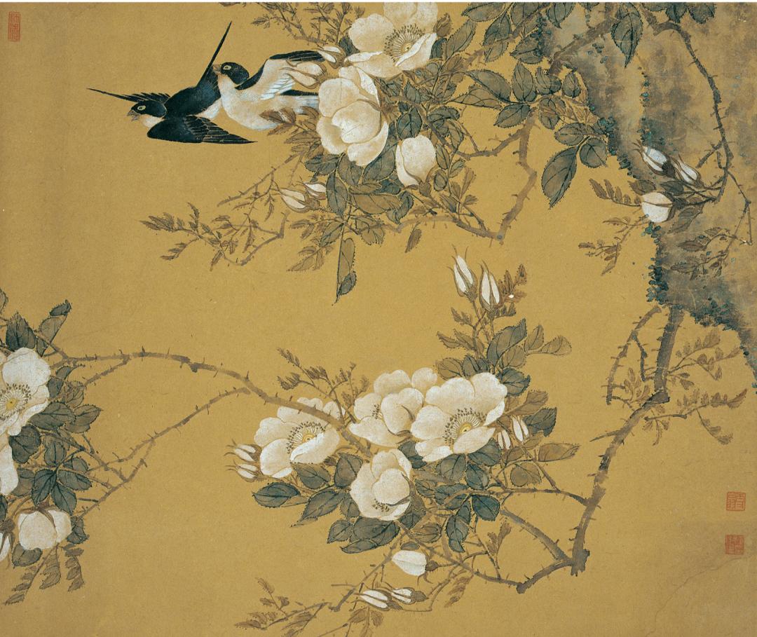 He only painted more than 500 fine brushwork flower and bird paintings ...