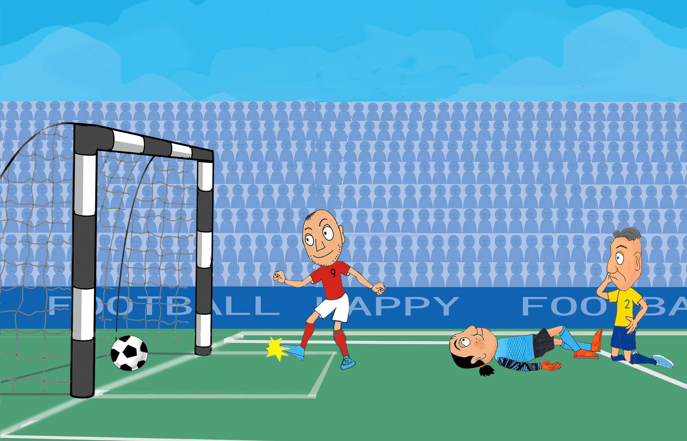 Comic sketch "Goalkeeper Fool" 52: Eager to save the ball - iNEWS