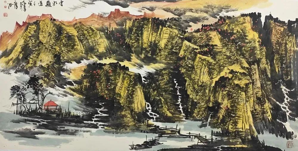 Famous painter Li Qinghai landscape painting exhibition - iMedia