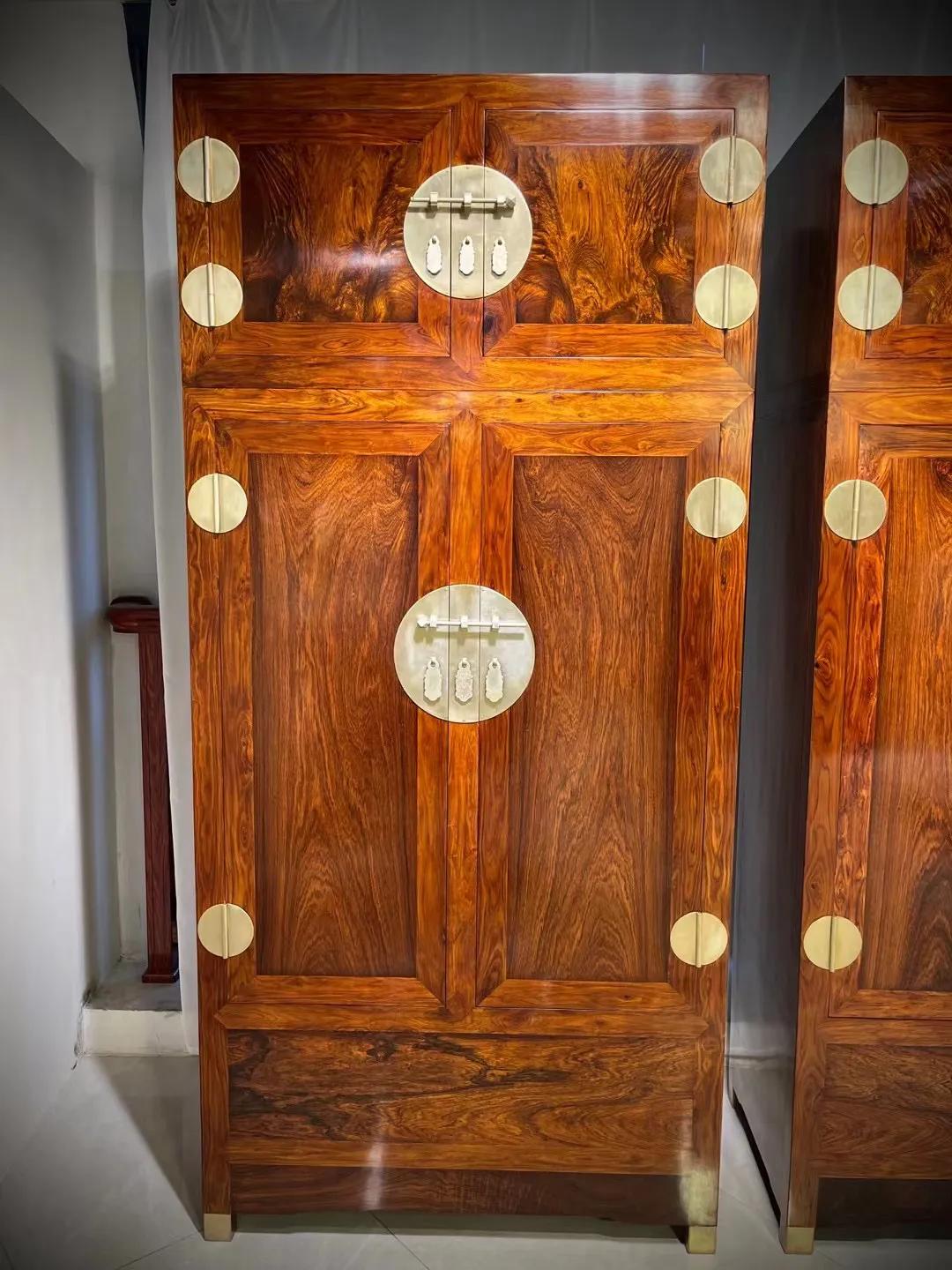 Huanghuali top box cabinet, large four-piece cabinet - iNEWS