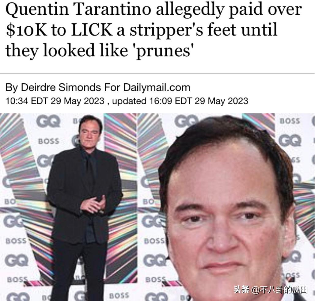 Quentin was exposed to licking the dancer's feet and sucking for 30 ...