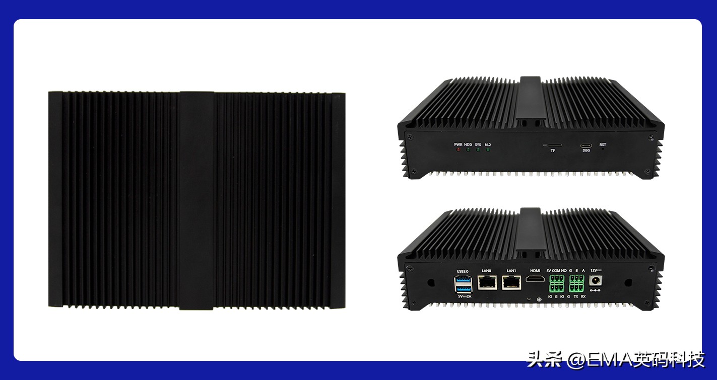 British size edge computing box IVP03X, TPU processor BM1684X ...