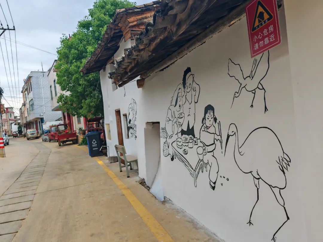Hundreds of rural murals are painted on the wall, and the resort ...