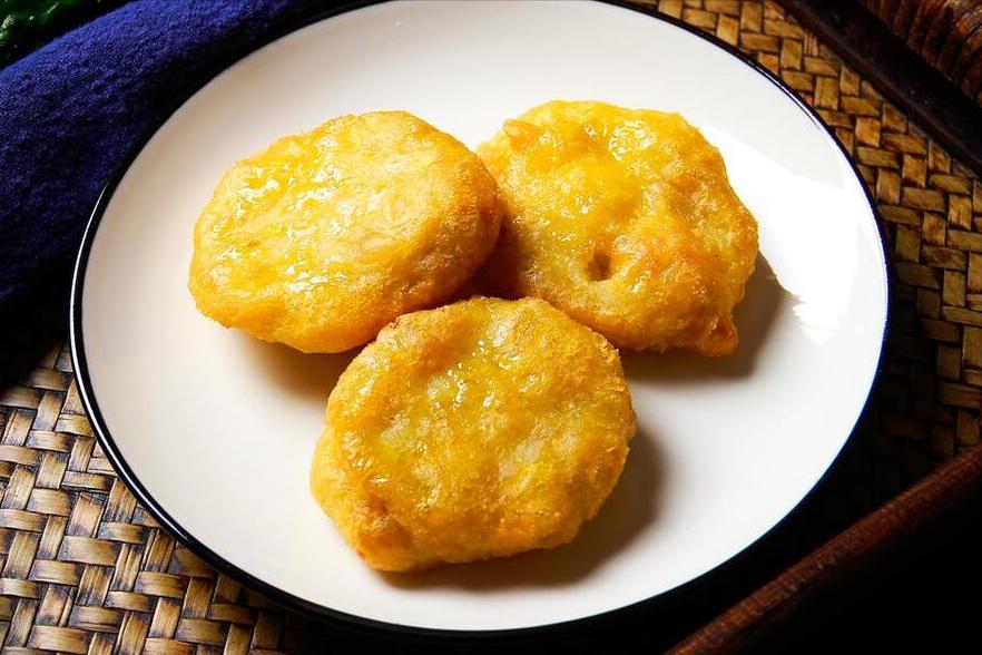 Deep-fried lotus root box, the batter is the key, no baking powder or ...
