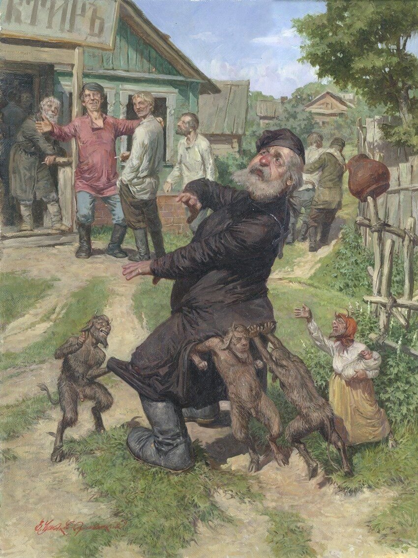 Interesting stories in the paintings of artist Vladimir Chumakov ...